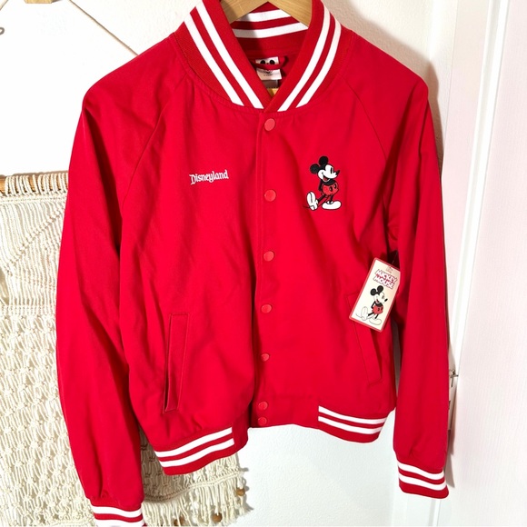 Disney | Jackets & Coats | Disneyland Disney Red White Mickey Mouse ...